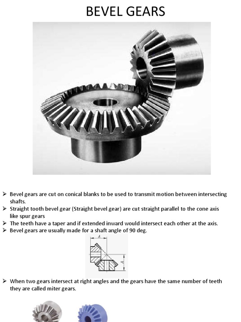 Bevel Gears | PDF | Gear | Kinematics