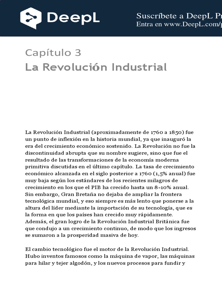 Capitulo 3 Allen, Robert C Global Economic History | PDF | Revolución ...