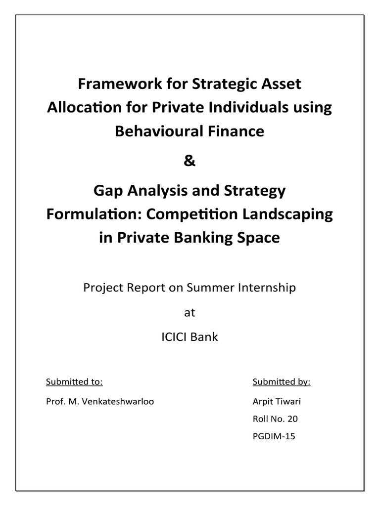 Strategic Asset Allocation | PDF | Risk | Asset Allocation