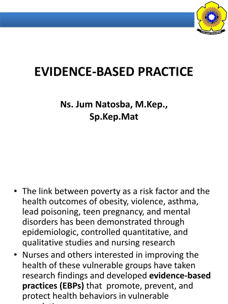 Evidance Based Practice | PDF | Evidence Based Medicine | Evidence ...