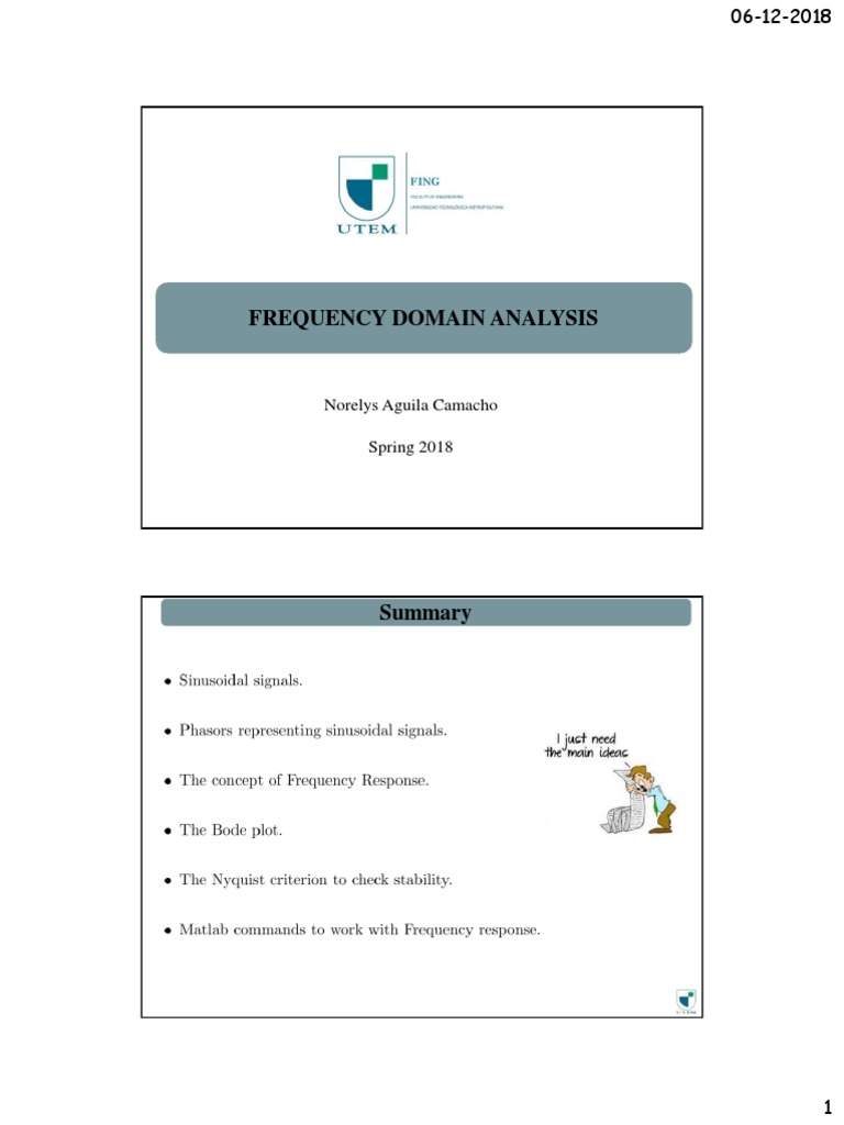 Frequency Domain Analysis Overview | PDF | Signal Processing | Cybernetics