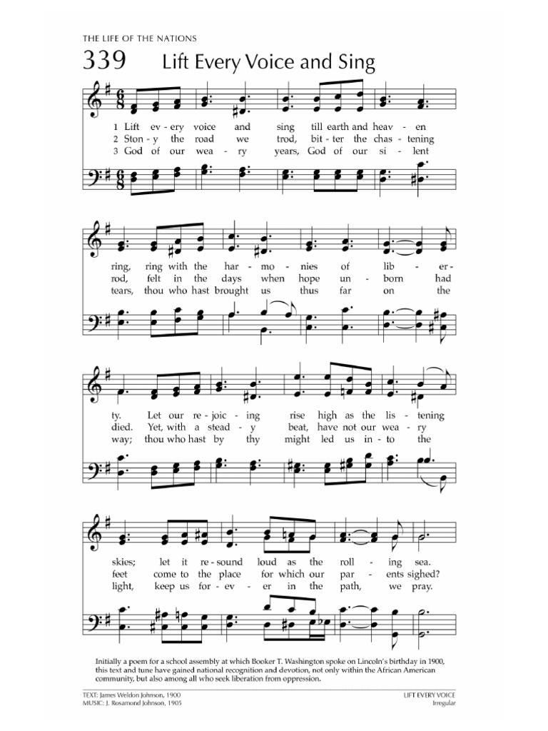 Lift Every Voice and Sing | PDF