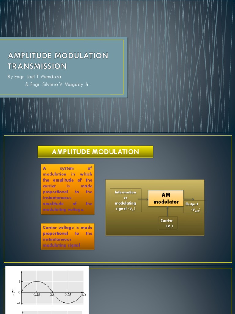 Amplitude Modulation Transmission | PDF | Amplifier | Modulation