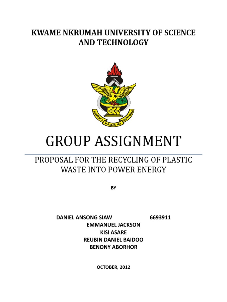 Proposal For Recycling of Plastic Waste | PDF | Gasification | Recycling