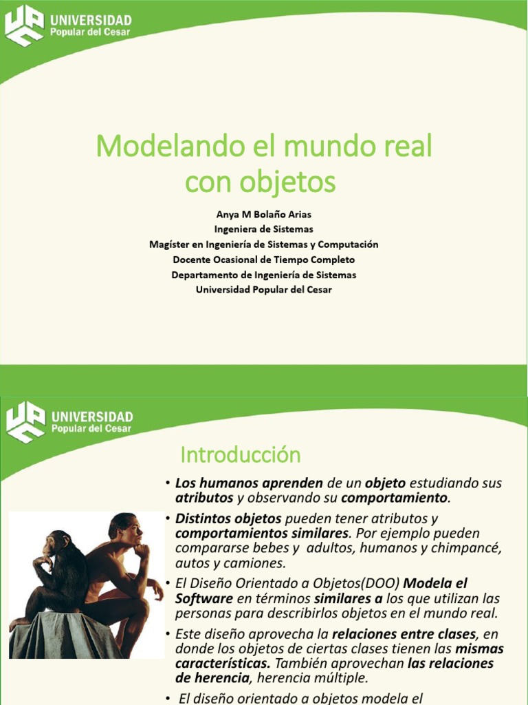 Modelando El Mundo Real Con Objeto | PDF | Objeto (informática ...