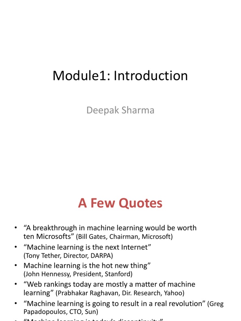 Machine Learning Notes | PDF | Pattern Recognition | Machine Learning
