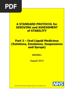 Hold Time Study Protocol | PDF | Tablet (Pharmacy) | Chemistry