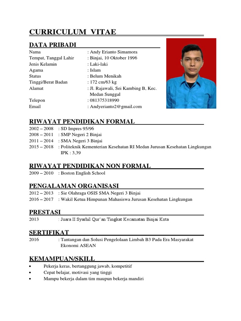 CV1 | PDF | Olahraga & Rekreasi | Kesehatan Holistik