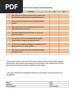 Physiotherapy Feedback Form | PDF | Physical Therapy | Medicine