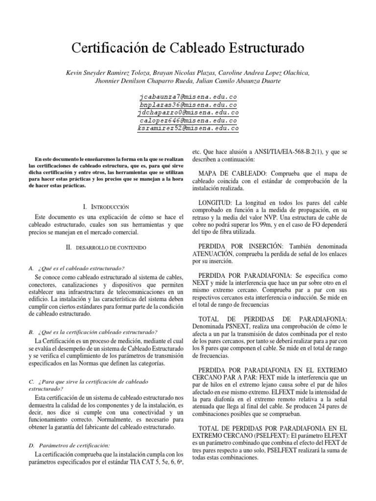 Formato IEEE | PDF | Telecomunicaciones | Tecnología de información y ...