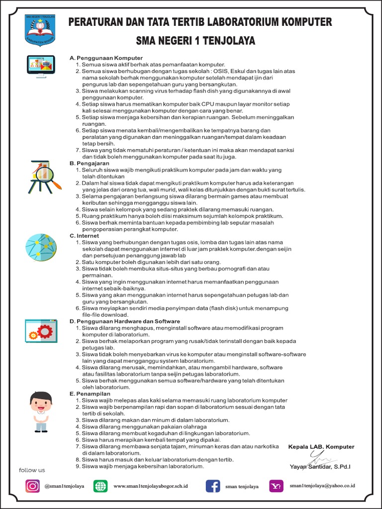 Tata Tertib Lab Kom 3 | PDF
