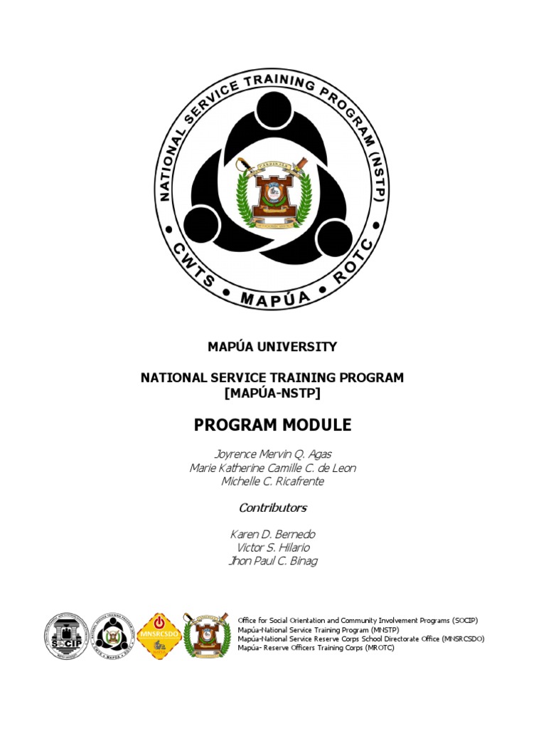 NSTP General Module 2018 edition.pdf | Volunteering | Reserve Officers ...
