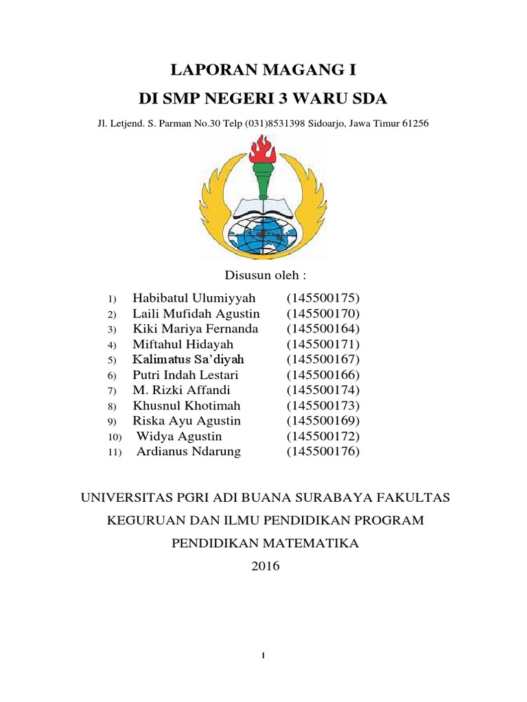 Contoh Laporan Kelompok Pdf