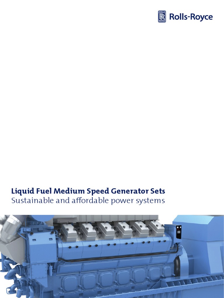 Liquid Fuel Medium Speed Generator Sets: Sustainable and Affordable ...