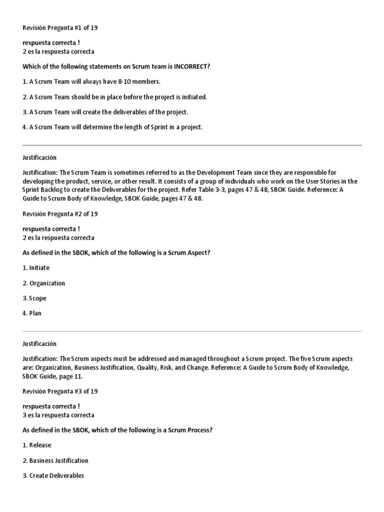 Respuestas Introduction To Scrum Certified | PDF | Scrum (Software Development) | Business