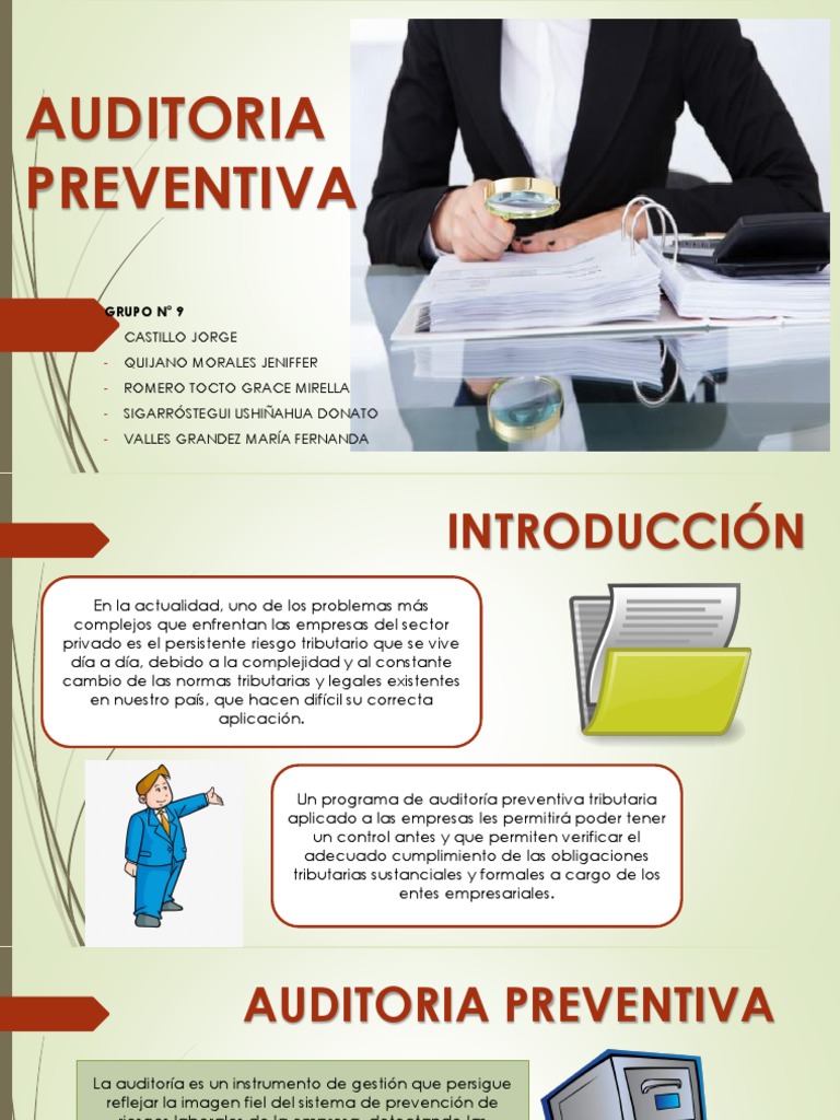 Auditoria Preventiva Grupo 9 | PDF | Auditoría | Impuestos