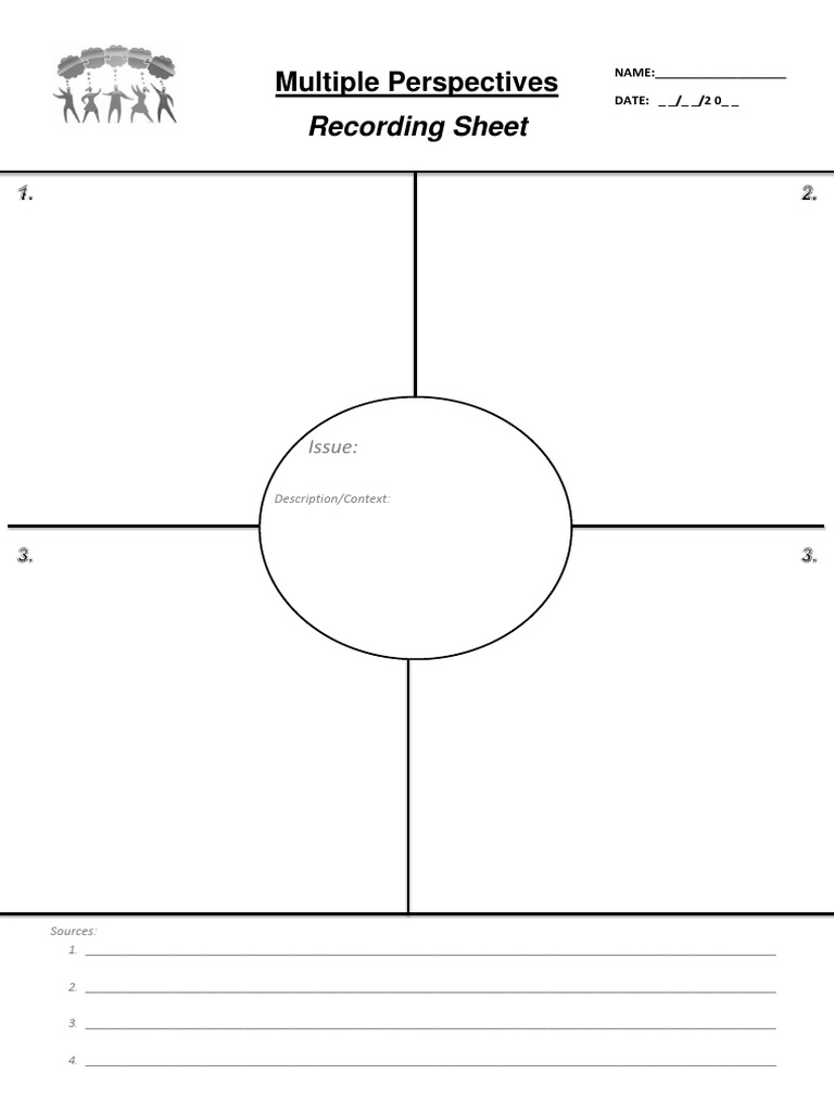 Multiple Perspectives: Recording Sheet | PDF | Art