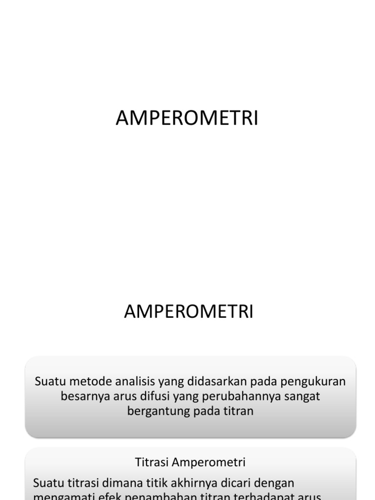 Amperometri | PDF