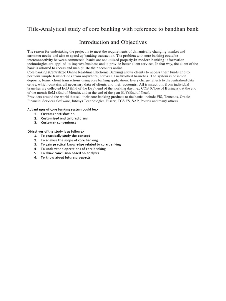 Introduction and Objectives | PDF