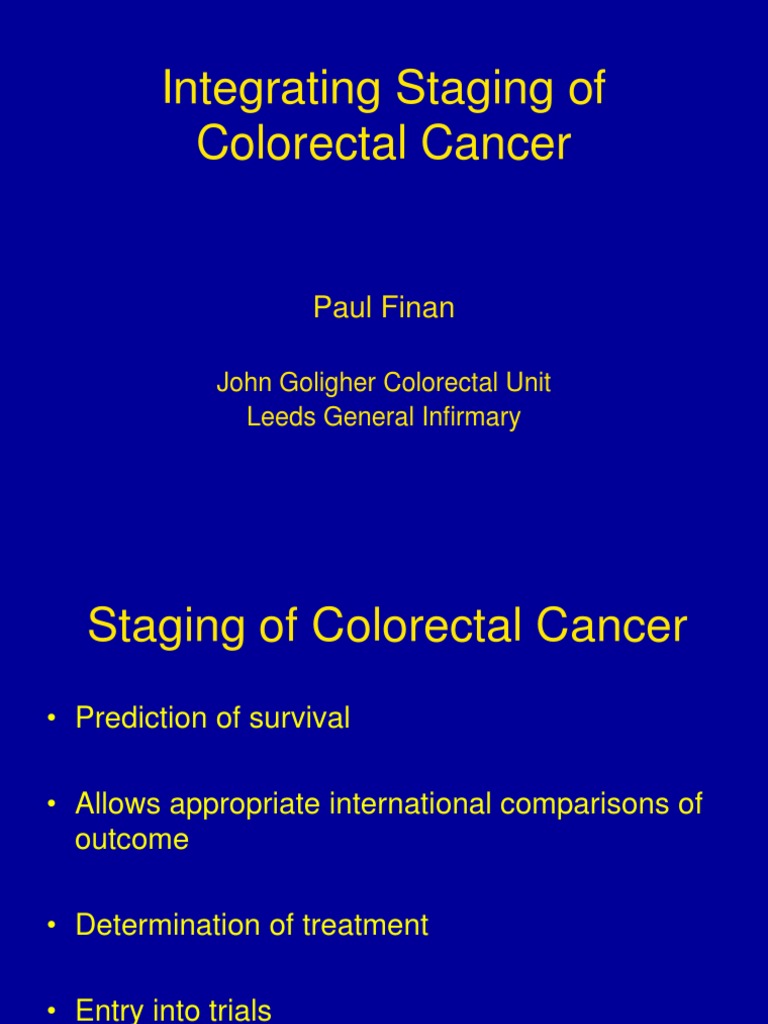 Paul Finan | PDF | Colorectal Cancer | Metastasis