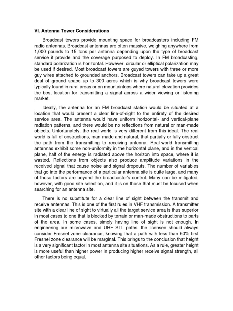Antenna Tower Construction Guidelines | PDF | Antenna (Radio ...