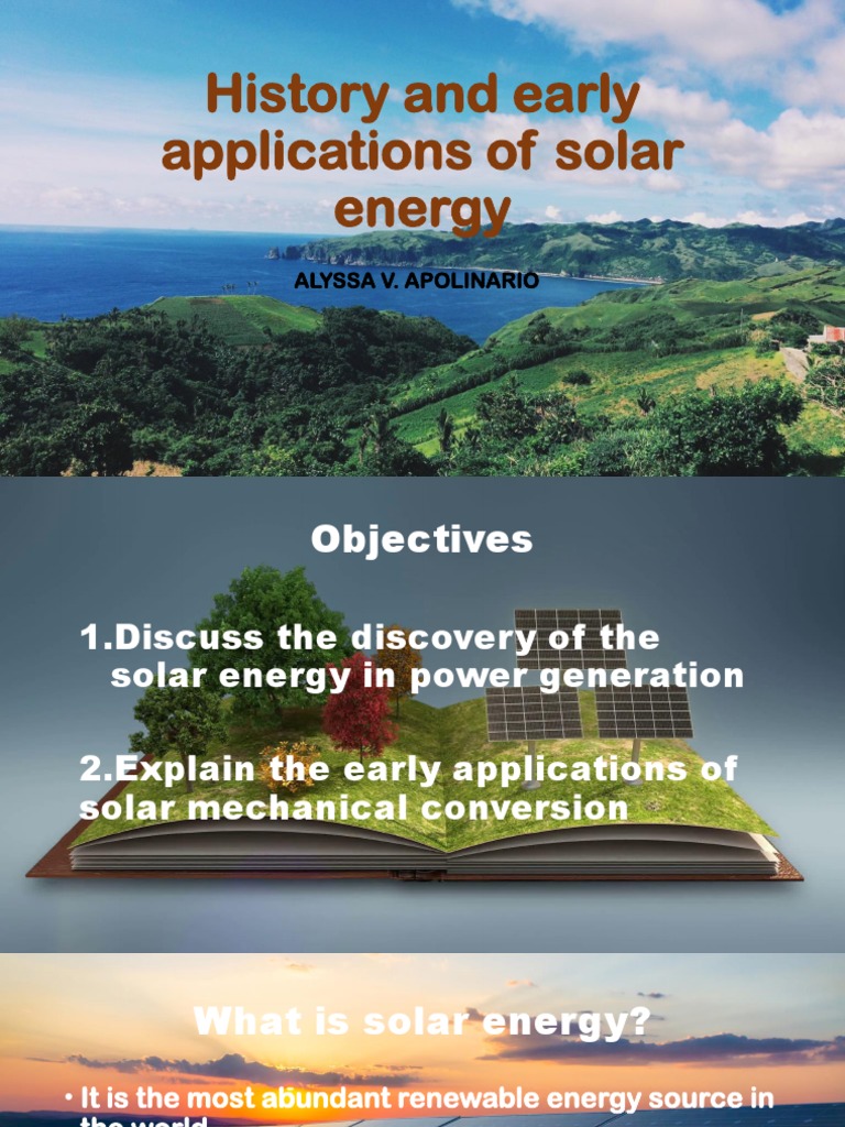 History Solar-Energy | PDF | Solar Energy | Solar Cell