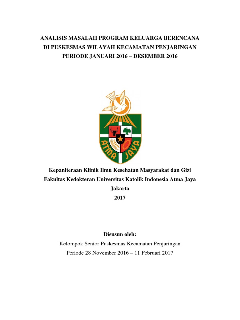 Analisis Masalah Program Keluarga Berencana Pdf 