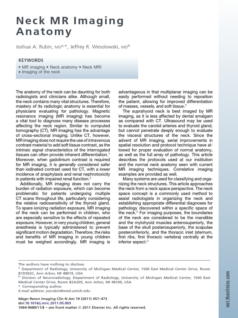 Anatomy de Neck | PDF | Common Carotid Artery | Larynx