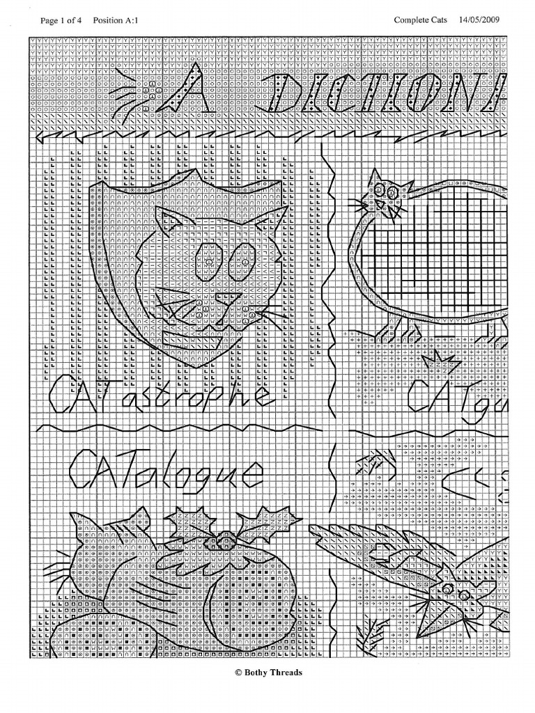 Bothy Threads - A Dictionary of Cats - Chart | PDF