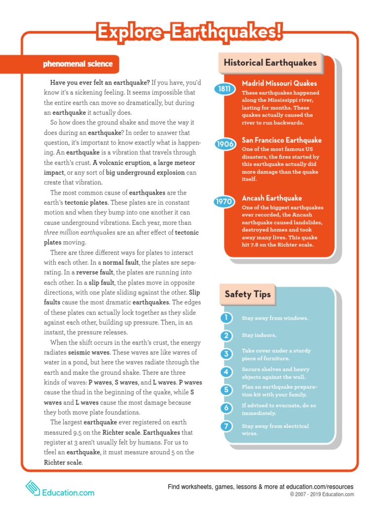 Earthquake Science | PDF | Earthquakes | Plate Tectonics