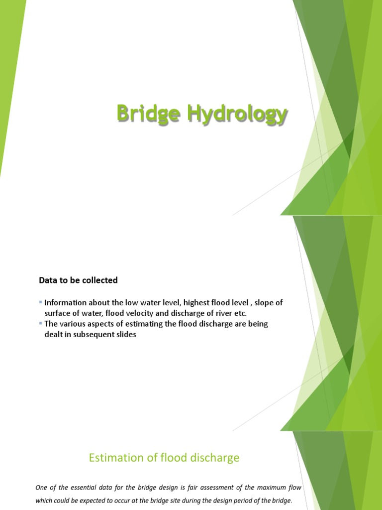 Bridge Hydrology Class | Flood | Discharge (Hydrology)