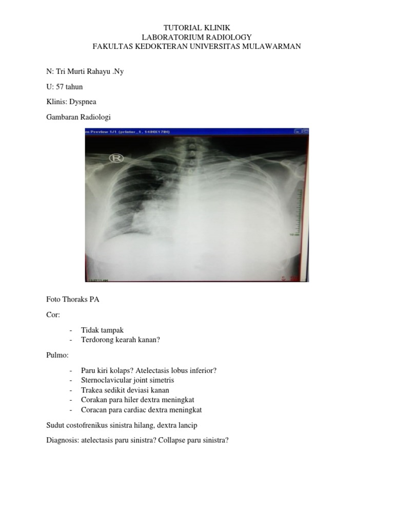Tutorial Klinik Radiologi 1 | PDF | Kesehatan Holistik