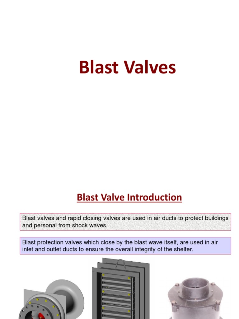 Blast Valve | PDF | Valve | Shock Wave