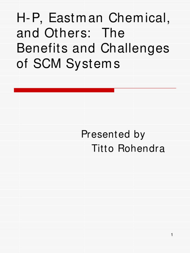 SCM | PDF | Hewlett Packard | Supply Chain