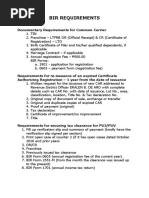 BIR COR Application Requirements Guide | PDF | Corporations | Payments