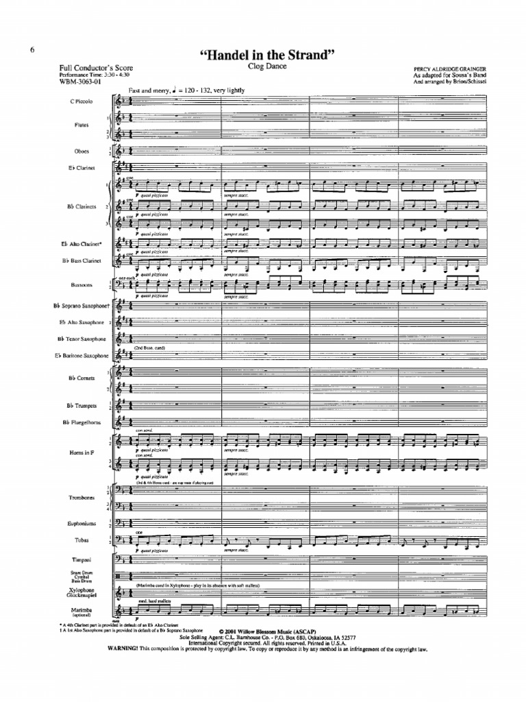 Handel in The Strand Score PDF | PDF