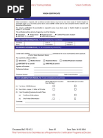 Eye Fitness Certificate | PDF