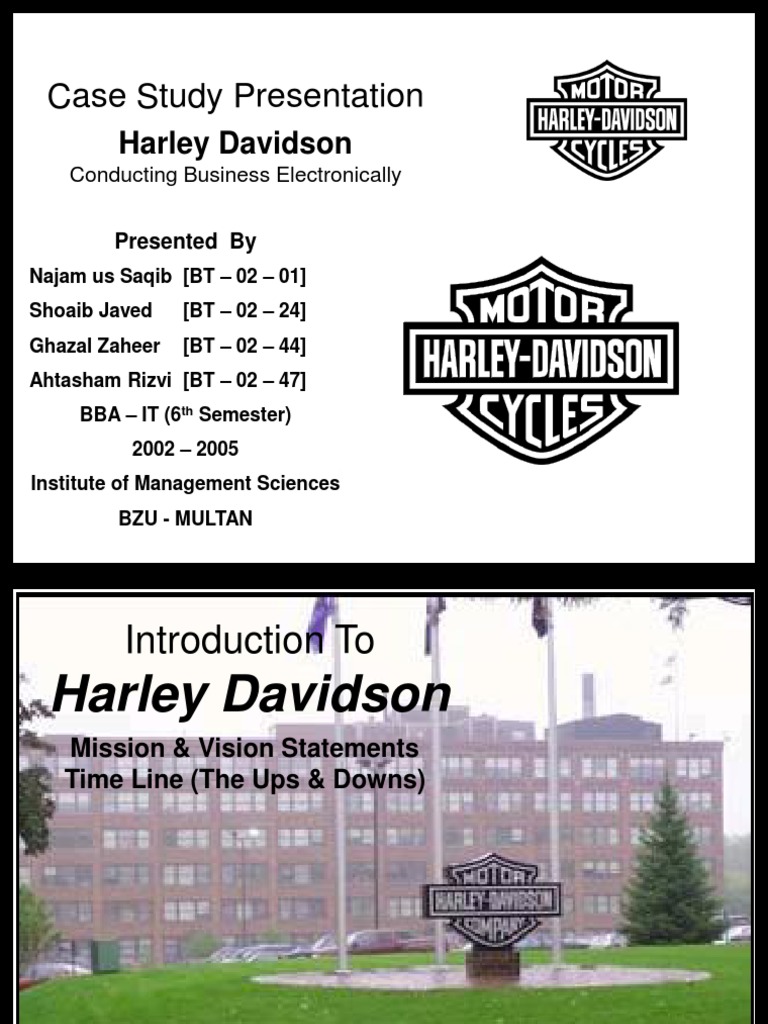 Case Study Presentation Harley Davidson Online | PDF | Harley Davidson ...
