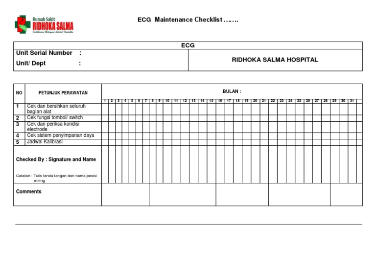 Maintenance EKG | PDF