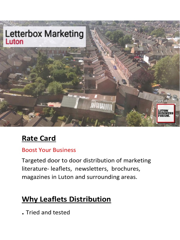 Letterbox Marketing Rate Card | PDF