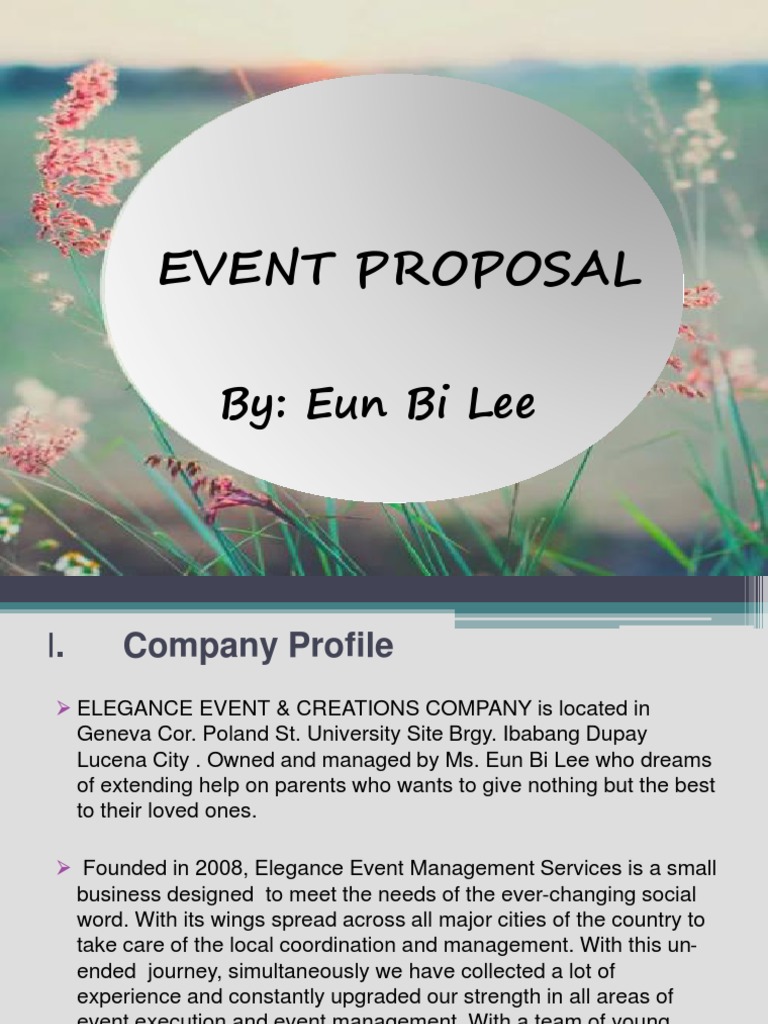 Event Proposal Powerpoint | PDF