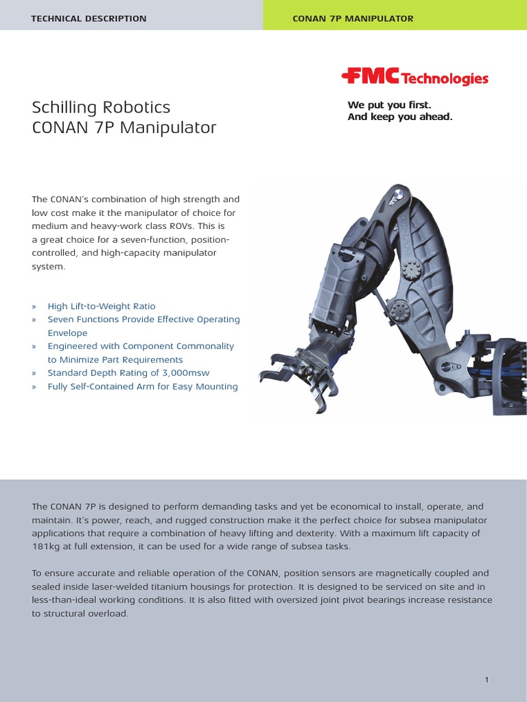 Conan Manipulator Cutsheet | PDF | Mechanical Engineering | Manufactured Goods