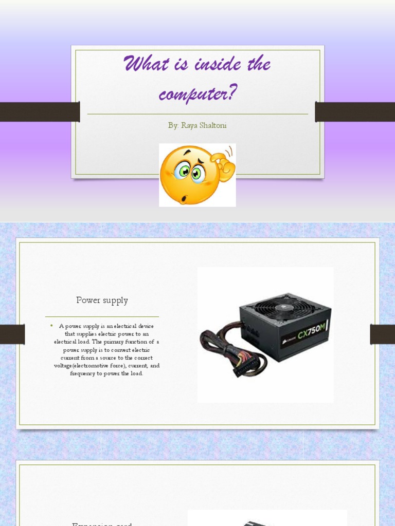 An Overview of the Key Internal Components that Make Up a Computer System | PDF | Random Access ...