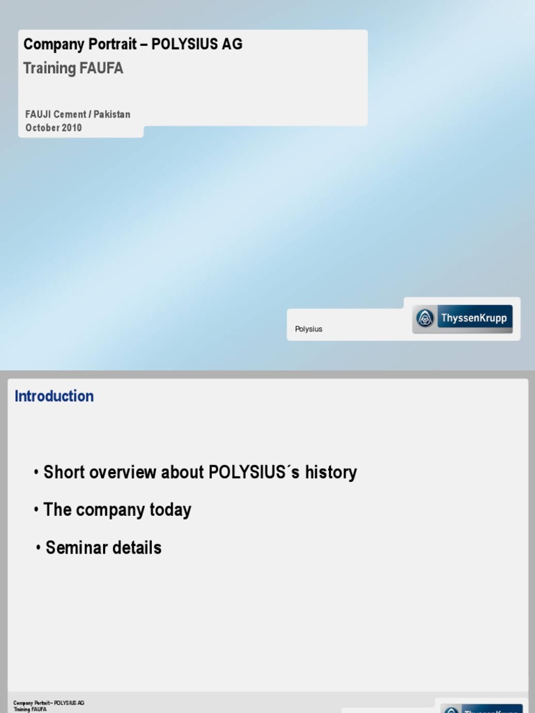 Polysius History | PDF | Materials | Nature