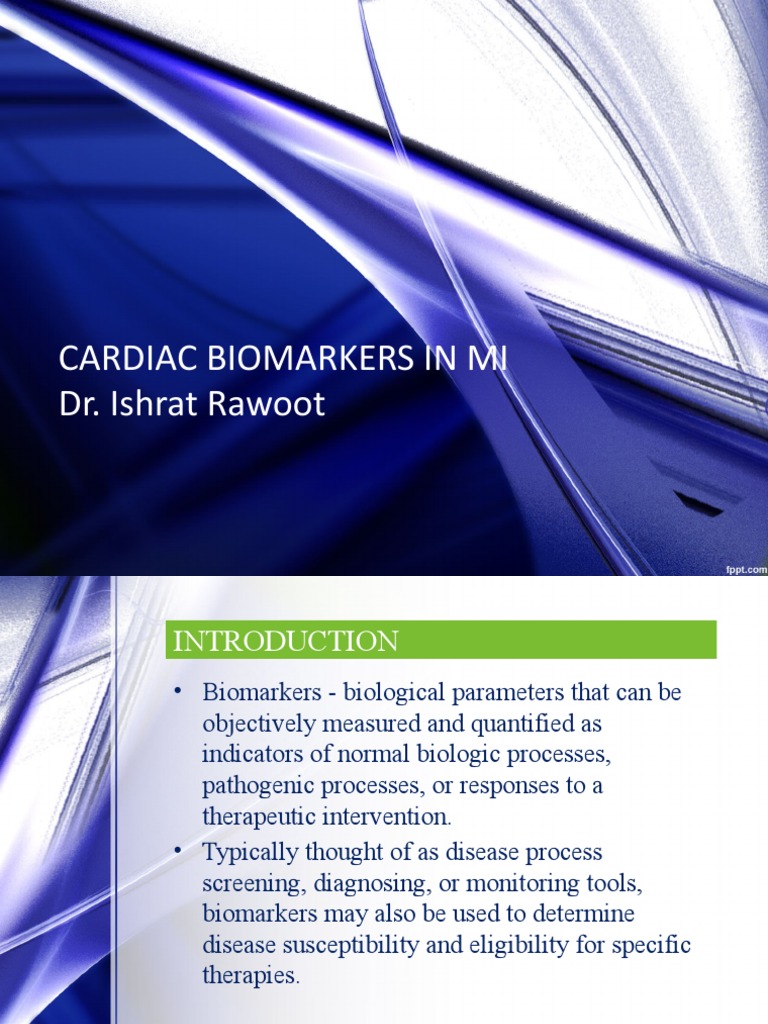 Cardiac Biomarkers | PDF | Myocardial Infarction | Coronary Artery Disease