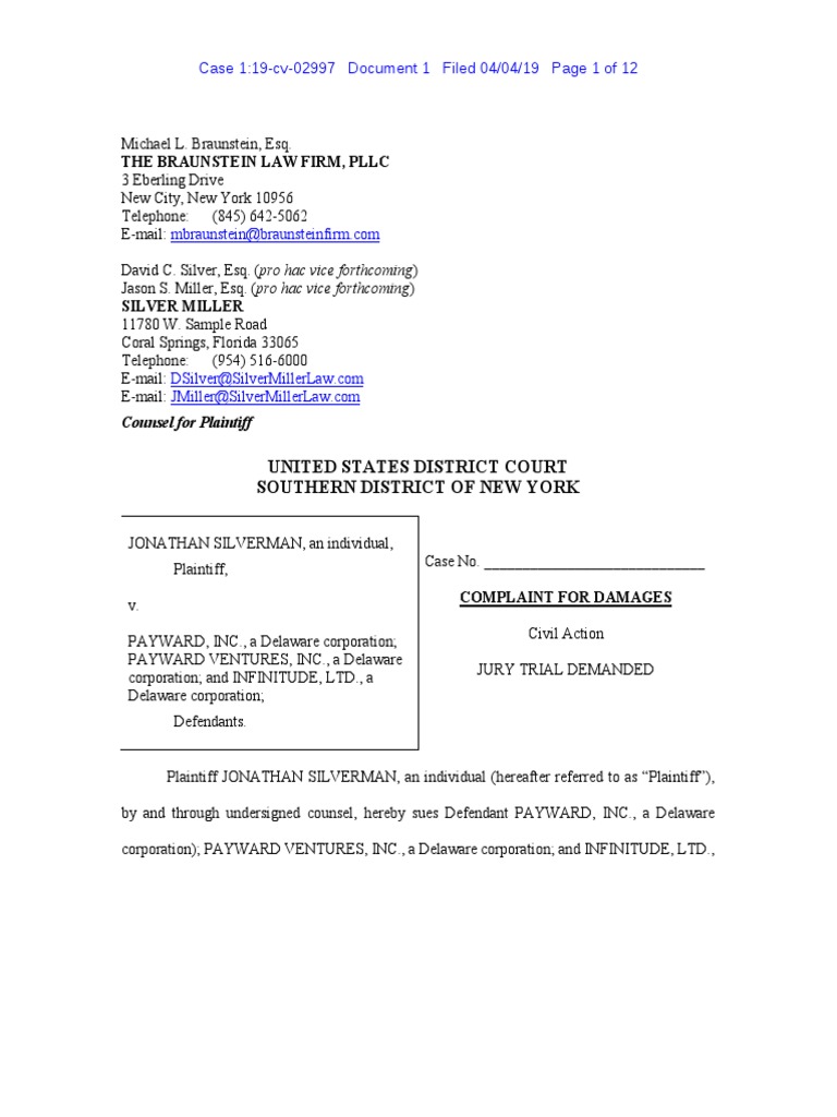 Pay Ward | PDF | Damages | Lawsuit