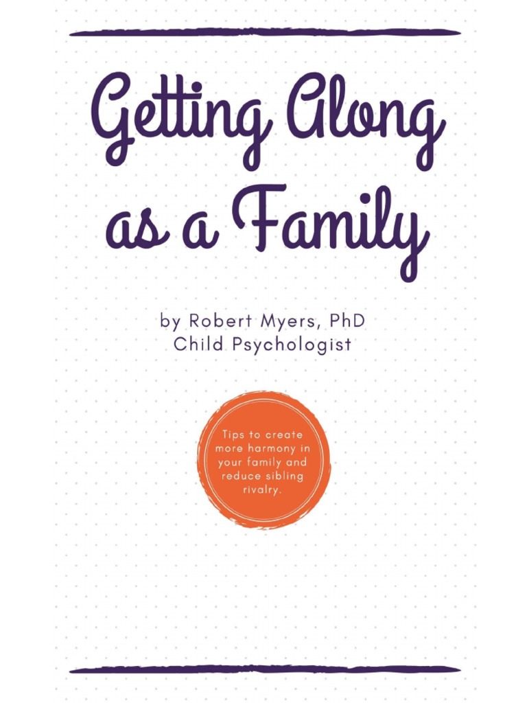 Getting Along As A Family v3 PDF | PDF | Conflict Resolution | Empathy