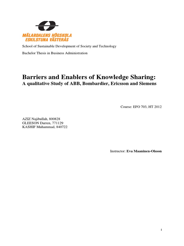 Fulltext01 PDF | PDF | Tacit Knowledge | Knowledge Management