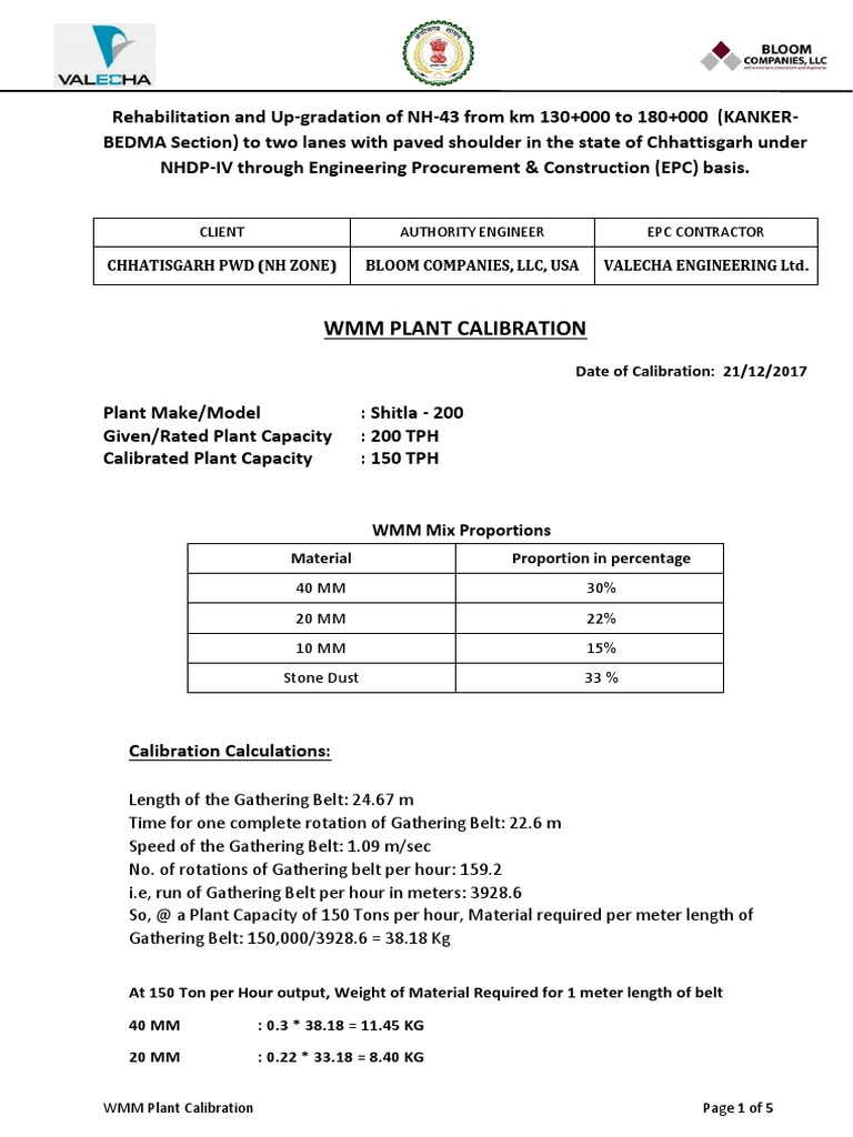 WMM Plant Calibration | PDF | Speed | Physics