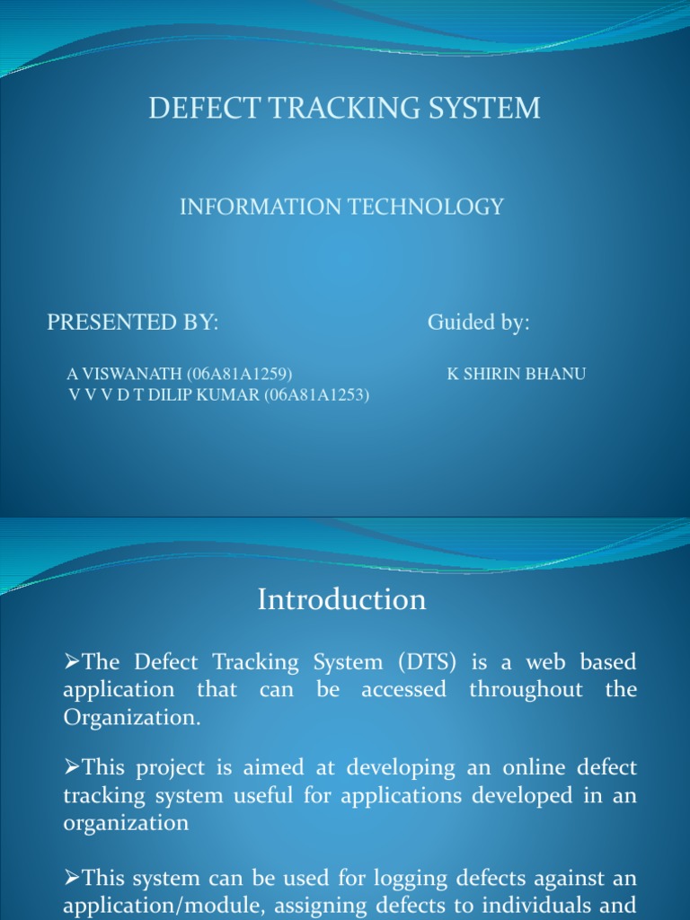 Defect Tracking System | PDF | Software Bug | Databases